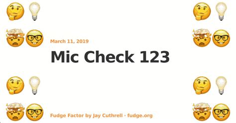 Image result for Hello Hello Hello 123 Mic Check