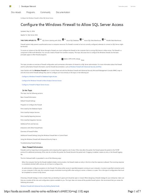 Image result for SQL Server Symantec Firewall Warning
