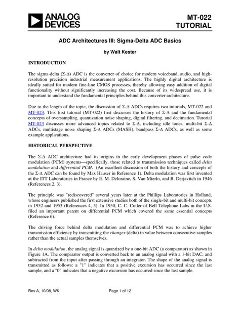 Image result for Sigma Delta ADC Tutorial PDF