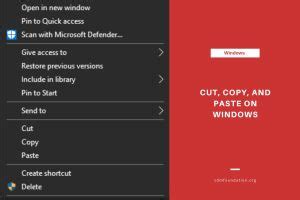 Image result for How to Cut Copy Paste in Windows 7