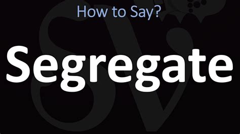 Image result for Segregate Meaning