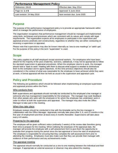 Image result for Performance Management Policy