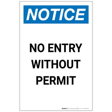 Image result for Entry Permit Label