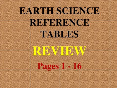 Image result for Earth Science Reference Table Page 13