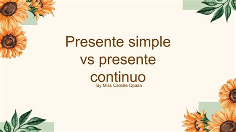 Image result for Presente Simple Vs Continuo