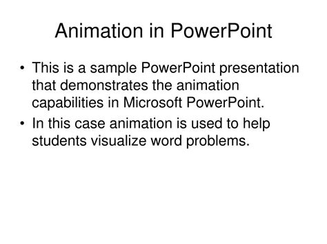 Image result for Sample PowerPoint Animation