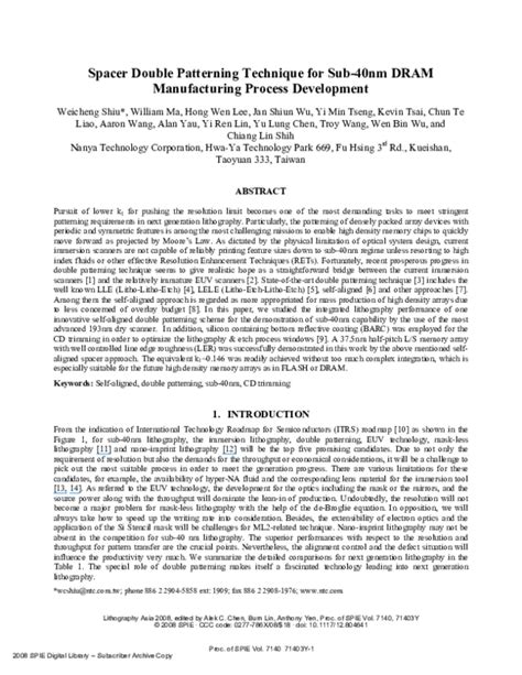 Image result for Dram Patterning
