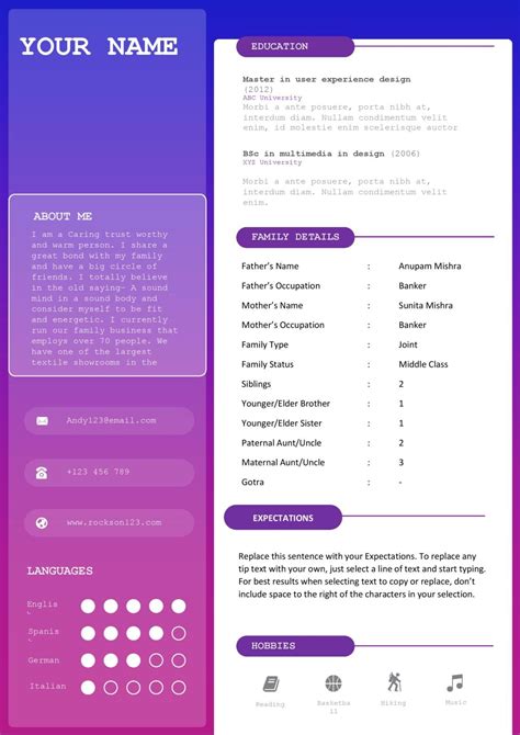 Image result for How to Write Bio Data in MS Word
