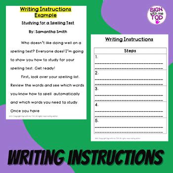 Image result for How to Write Instructions