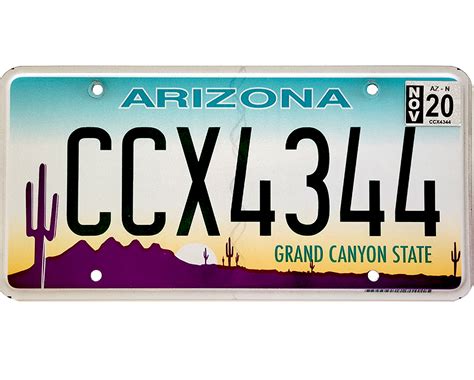 Image result for Arizona State License Plate