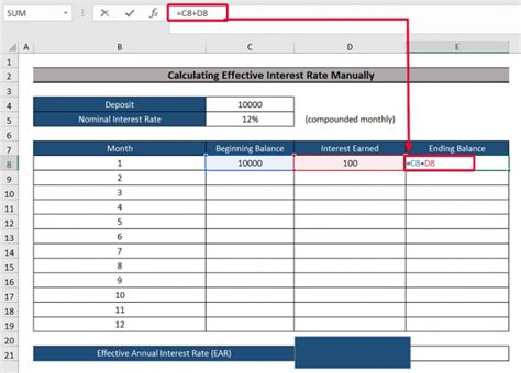 Image result for Excel Formula for Effective Interest Rate