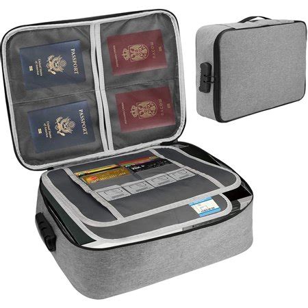 AHXNBDR Document Organizer Bag with Lock, Waterproof File Storage Bags ...