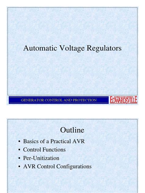 Image result for Lecture On Automatic Voltage Controller in Generator