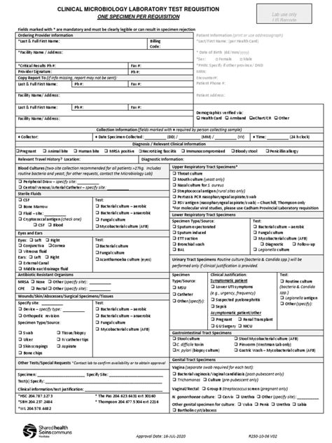 Image result for Microgen Lab Requisition Form