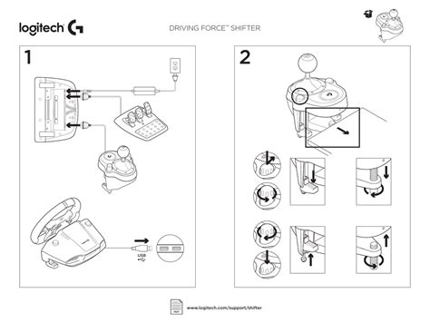 Logitech Driving Force Shifter, GEAR BOX/DRIVING FORCE Owner's manual ...