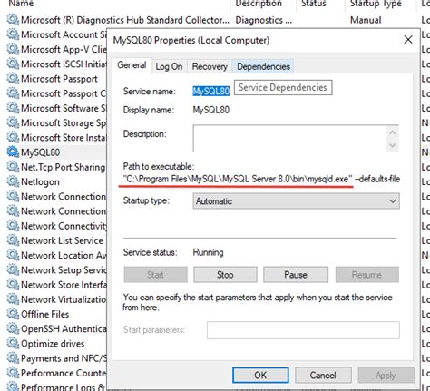 Image result for Change MySQL Path Observiun