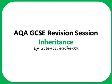 Image result for GCSE Inheritance Questions and Answers
