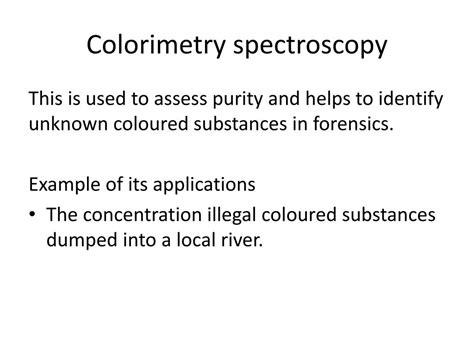 Image result for Chemical Color Spectroscopy