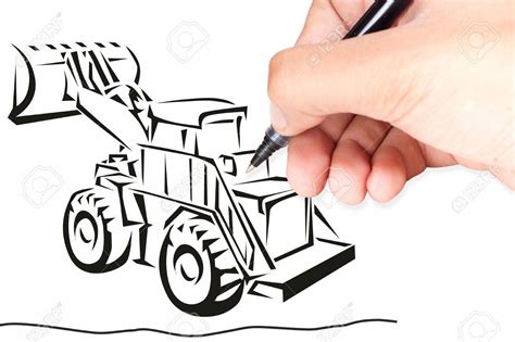 Image result for Backhoe Drawing