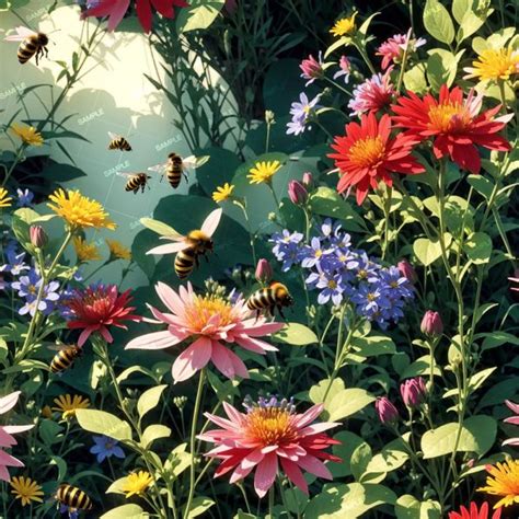 Pollinating Bees and Flowers – Pattern Crew