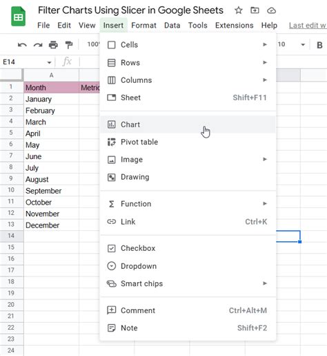 Image result for Google Sheets Chart Filter