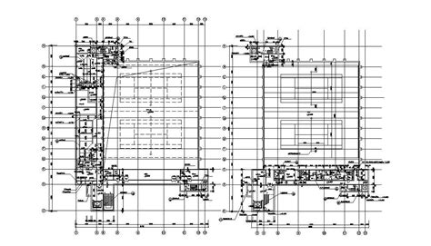 Architecture Building AutoCAD Drawing - Cadbull