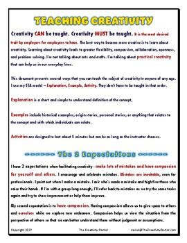 Image result for Teaching Creativity