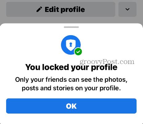 Image result for Lock Profile on Facebook