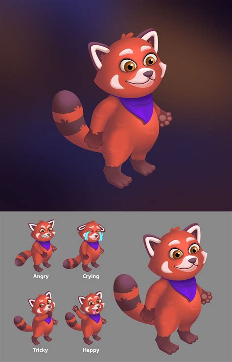 Image result for Red Panda Character Design