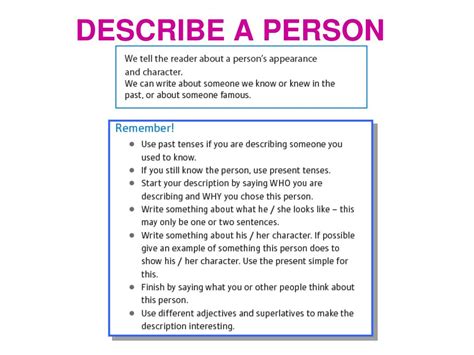 Image result for Example Description of a Person