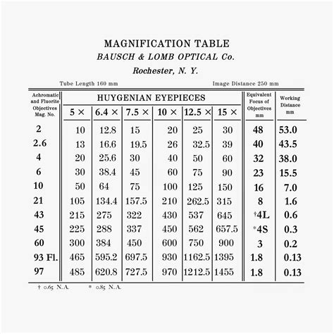 Image result for Paper Magnification Chart