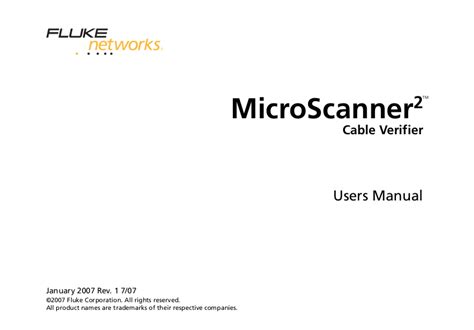 Image result for Fluke Networks MicroScanner How to Use