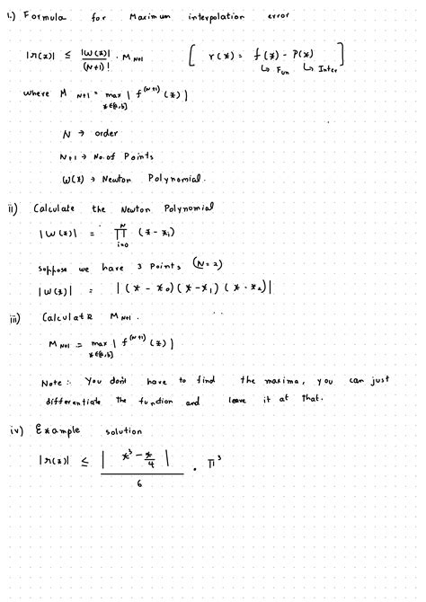 Image result for Polynomial Interpolation Error