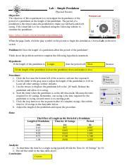 Image result for Compound Pendulum Demo Virtual Lab