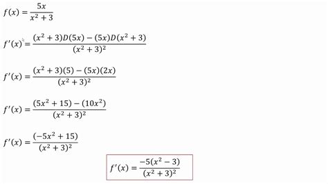 Image result for Differentiation Steps Using Derivative Rule for Quotient Math Site Youtube.com