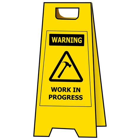 Image result for Work in Process Sign