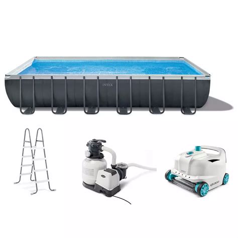 Image result for How to Setup a Intex Ultra XTR Rectangular Pool 12 X 24