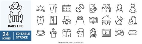 Image result for Daily Routine Line Drawing
