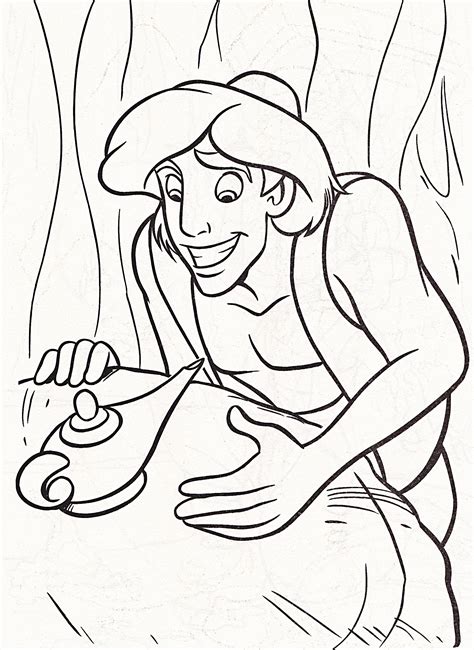 Image result for Aladdin Coloring Pages