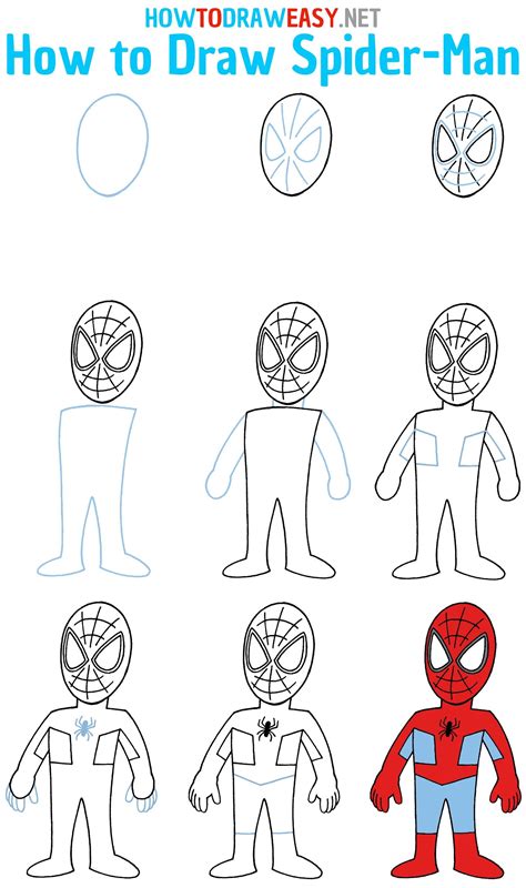Image result for Drawing Tutorial for Spider-Man Image