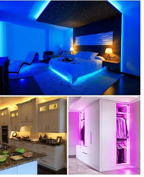 Image result for Changing Color LED Light around Room
