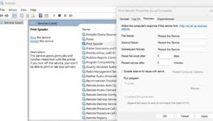 Image result for Spooler Printer Restart Window