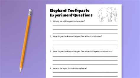 Image result for Elephant Toothpaste Printable Directions