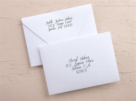 Wedding Invitation Mail Envelope - Custom Address Printed Envelopes ...