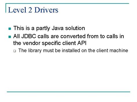Image result for Java Type1 Drivers