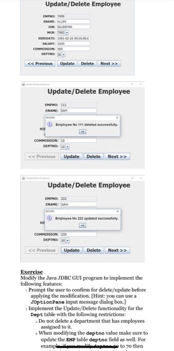 Image result for GUI Java JDBC