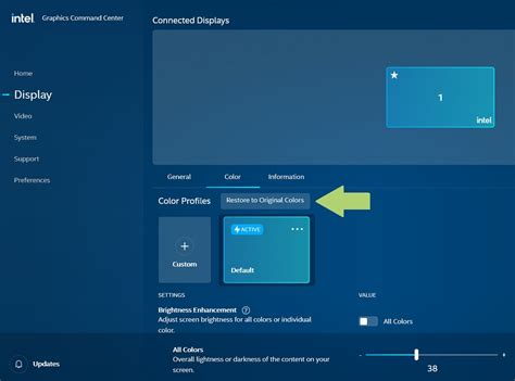 Image result for Intel HD Graphics Setting Color
