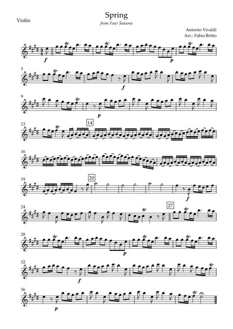 Image result for Spring Vivaldi Music Notes