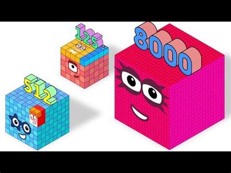 Image result for NumberBlocks Cube Numbers