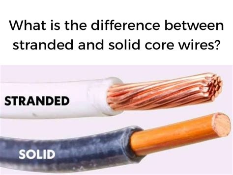 Image result for Cross Section of a Solid Core Cable vs Stranded